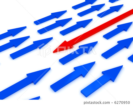 Opposition concept over white background - Stock Illustration [6270950 ...