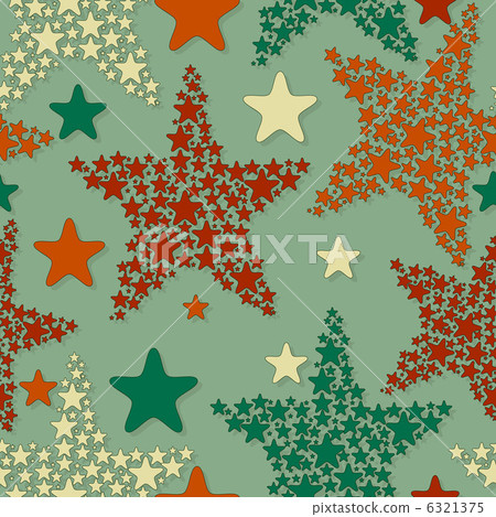vector seamless pattern with christmas stars - Stock Illustration ...