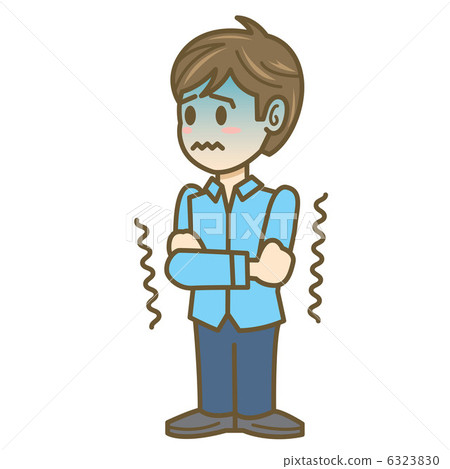Male illustration whole body cold - Stock Illustration [6323830] - PIXTA