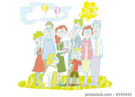 Family assembly - Stock Illustration [6345041] - PIXTA