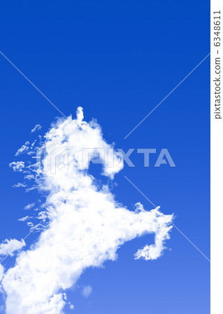 Horse cloud 11 (Mane has it) - Stock Illustration [6348611] - PIXTA