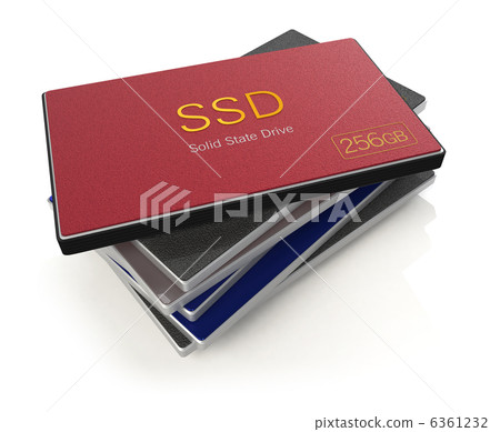 256 GB SSD disk - Stock Illustration [6361232] - PIXTA