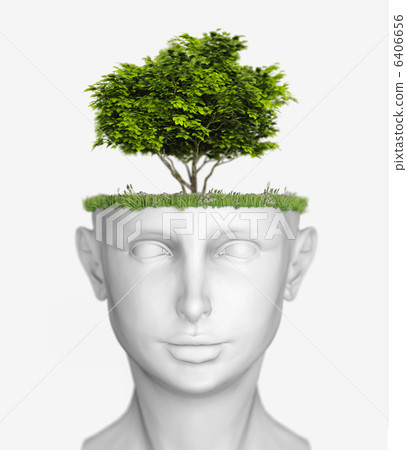 head with tree - Stock Illustration [6406656] - PIXTA