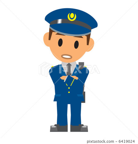 Think police officers - Stock Illustration [6419024] - PIXTA