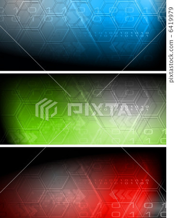 Technical vector banners - Stock Illustration [6419979] - PIXTA