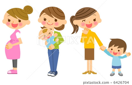 Child rearing woman - Stock Illustration [6426704] - PIXTA