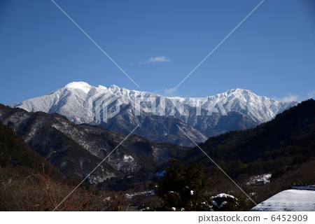 Kiso Komagatake Volcano 2956 m and Kuroki... - Stock Photo [6452909 ...