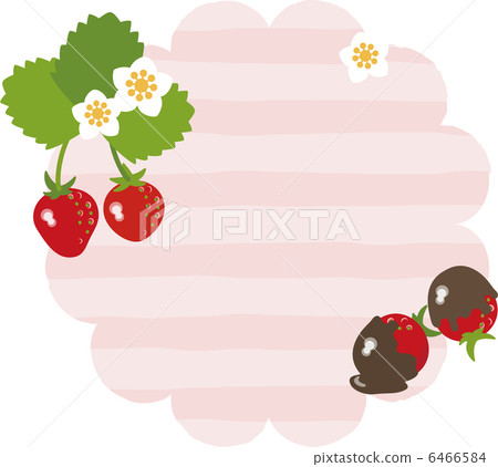 Strawberry message card - Stock Illustration [6466584] - PIXTA