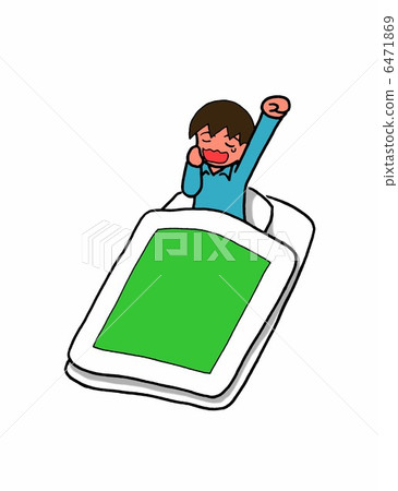 A boy who gets up - Stock Illustration [6471869] - PIXTA