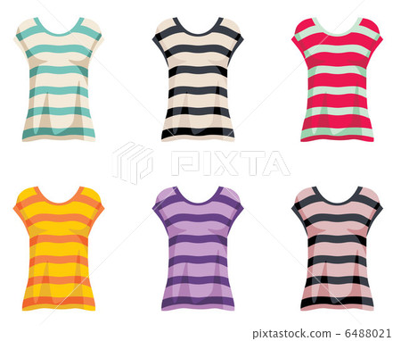 Set of tops. - Stock Illustration [6488021] - PIXTA