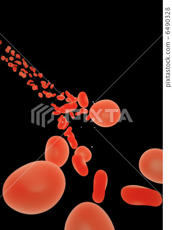 Blood flow, vertical, black back - Stock Illustration [6490328] - PIXTA