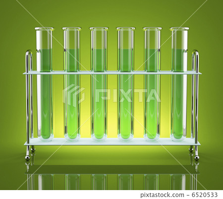Tubes with green chemicals - Stock Illustration [6520533] - PIXTA