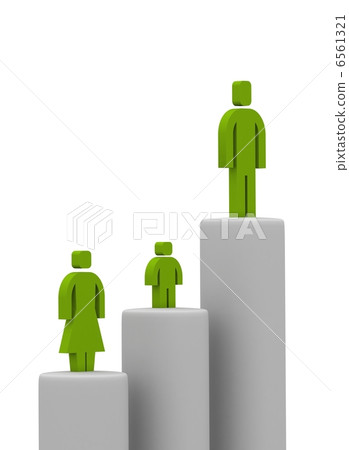 Bar graph and family - Stock Illustration [6561321] - PIXTA