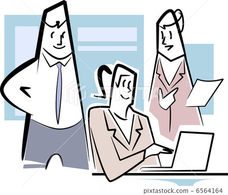 Boss and female subordinate - Stock Illustration [6564164] - PIXTA