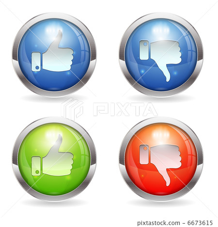 Like & Unlike Button - Stock Illustration [6673615] - PIXTA