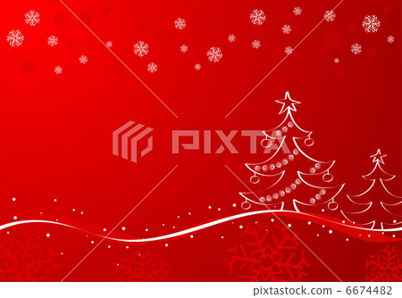 Hand painted Christmas background - Stock Illustration [6674482] - PIXTA