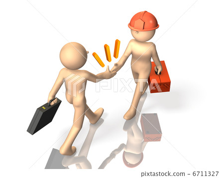 3D rendered image depicting partnership - Stock Illustration [6711327 ...