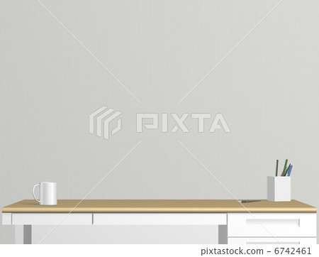 Office desk 002 - Stock Illustration [6742461] - PIXTA