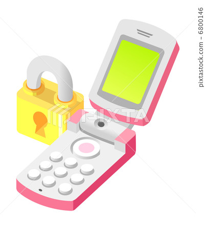 Vector icon lock and mobile - Stock Illustration [6800146] - PIXTA