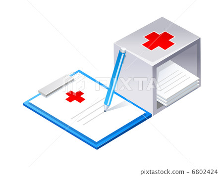 vector icon hospital chart - Stock Illustration [6802424] - PIXTA