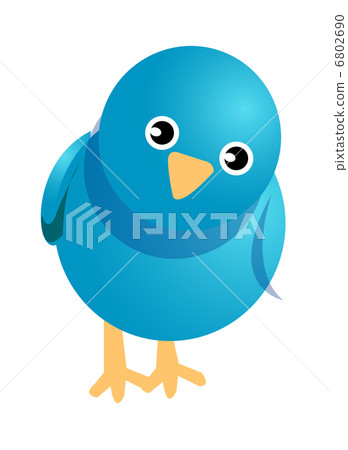 vector icon blue bird - Stock Illustration [6802690] - PIXTA