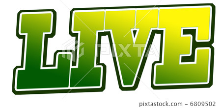Live Green - Stock Illustration [6809502] - PIXTA