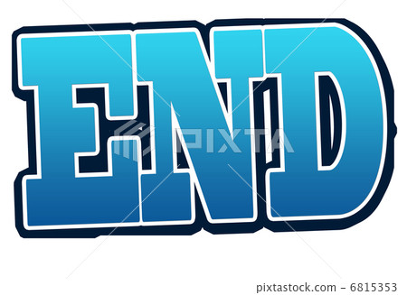 END Blue - Stock Illustration [6815353] - PIXTA