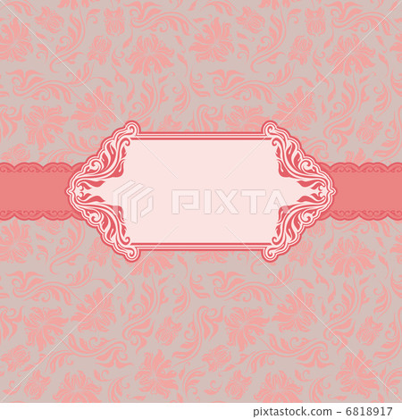 Template frame design for greeting card . - Stock Illustration [6818917 ...