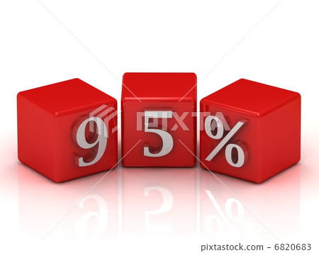 95 percent - Stock Illustration [6820683] - PIXTA