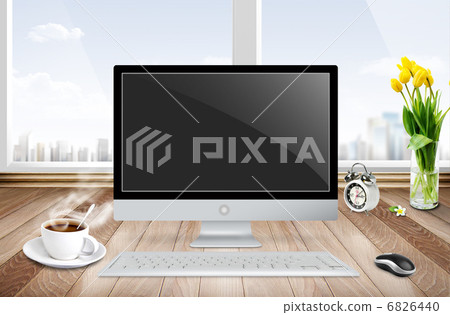 monitor, monitors, backdrop - Stock Illustration [6826440] - PIXTA