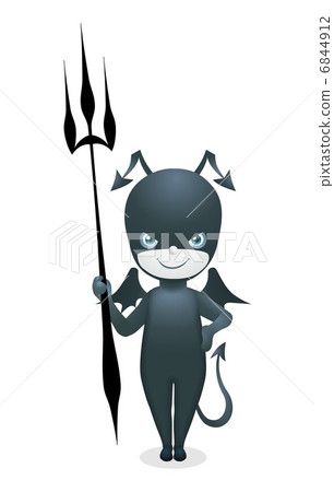 Small devil illustration - Stock Illustration [6844912] - PIXTA