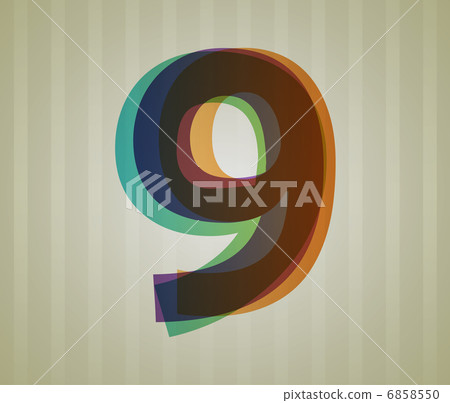 Color Transparency Number - Stock Illustration [6858550] - PIXTA