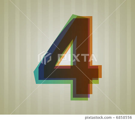 Color Transparency Number-插圖素材 [6858556] - PIXTA圖庫