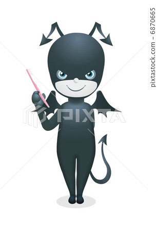 Small devil illustration - Stock Illustration [6870665] - PIXTA