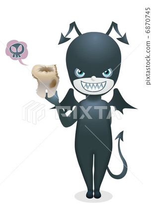 Small devil illustration - Stock Illustration [6870745] - PIXTA