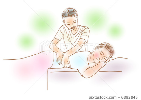 Body massage - Stock Illustration [6882845] - PIXTA