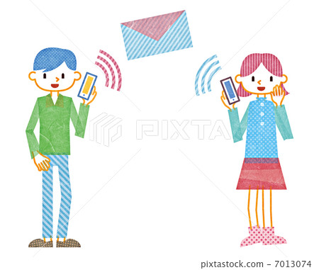Send and receive mail - Stock Illustration [7013074] - PIXTA