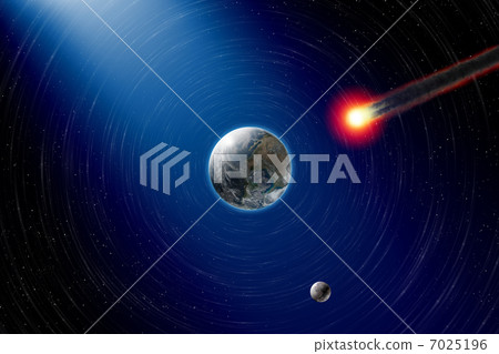 Asteroid impact - Stock Illustration [7025196] - PIXTA