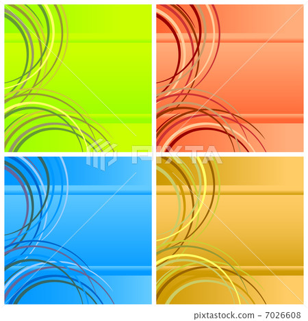 Four abstract backgrounds. - Stock Illustration [7026608] - PIXTA