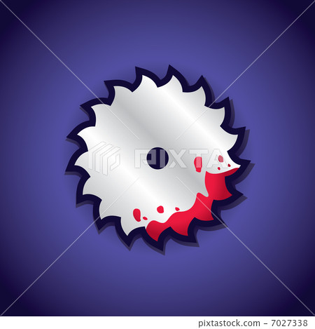 Circular saw label - Stock Illustration [7027338] - PIXTA