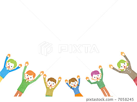 Children to Banzai - Stock Illustration [7058245] - PIXTA
