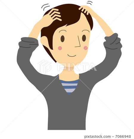 Male scalp care - Stock Illustration [7066948] - PIXTA