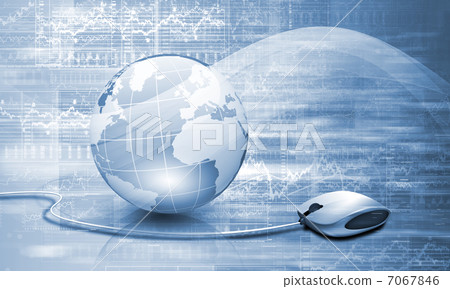 Image of light blue planet Earth - Stock Illustration [7067846] - PIXTA
