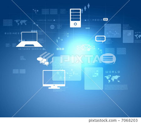 Internet concept illustration - Stock Illustration [7068203] - PIXTA