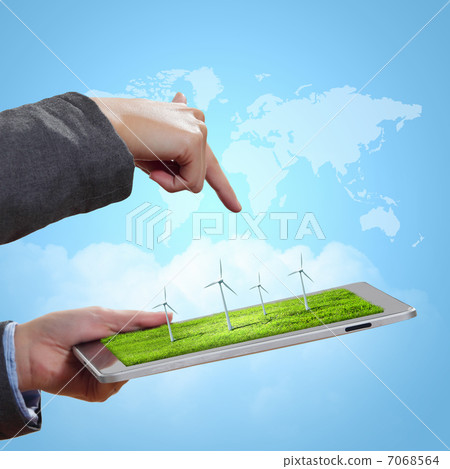technology for ecology protection - Stock Illustration [7068564] - PIXTA