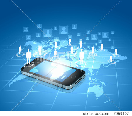 Modern communication technology - Stock Illustration [7069102] - PIXTA