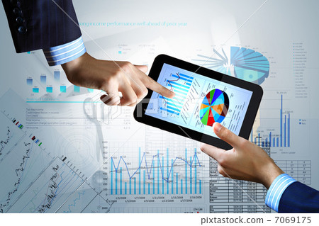 Modern computer technology in business - Stock Illustration [7069175 ...