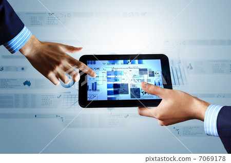 Modern computer technology in business - Stock Illustration [7069178 ...