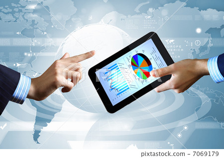 Modern computer technology in business - Stock Illustration [7069179 ...
