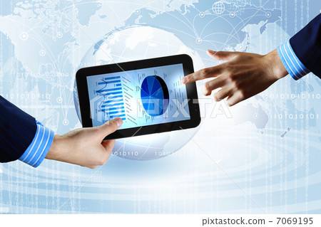 Modern computer technology in business-插圖素材 [7069195] - PIXTA圖庫